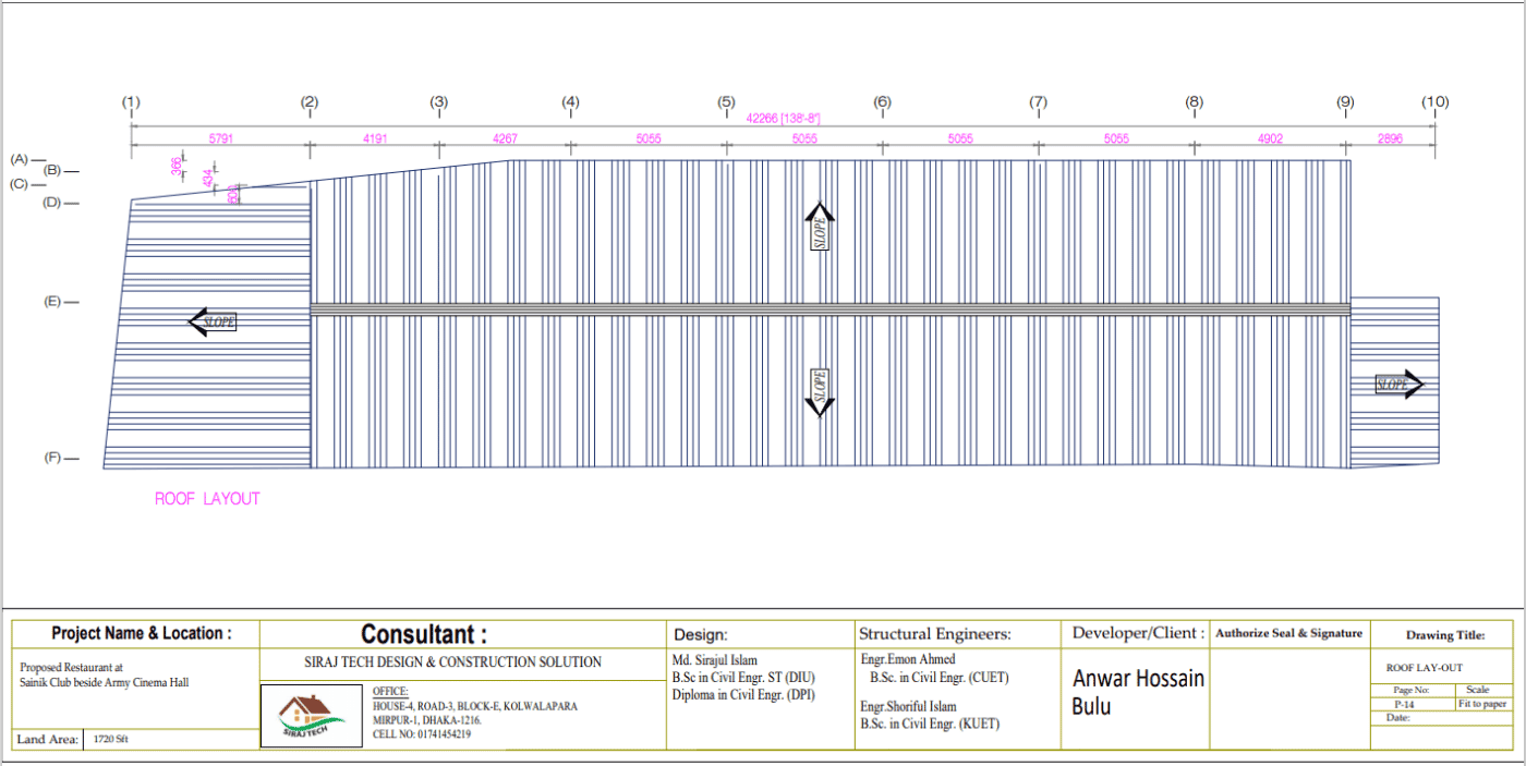 Steel Structure Restaurant Structural Design - SIRAJ TECH