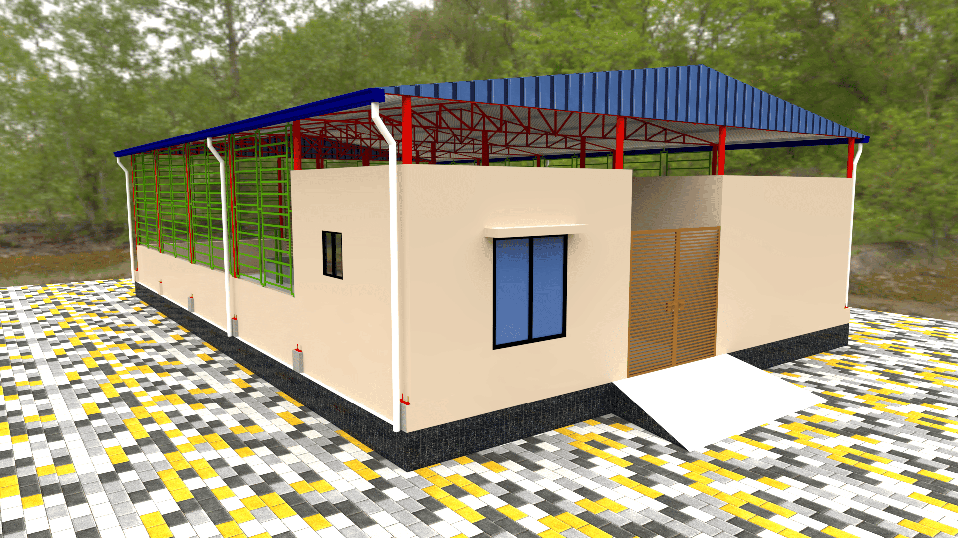 Modern Cow Shed Architecture and Structure Design SIRAJ TECH
