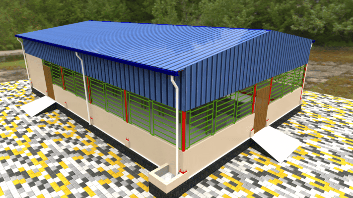 Modern Cow Shed Architecture and Structure Design SIRAJ TECH