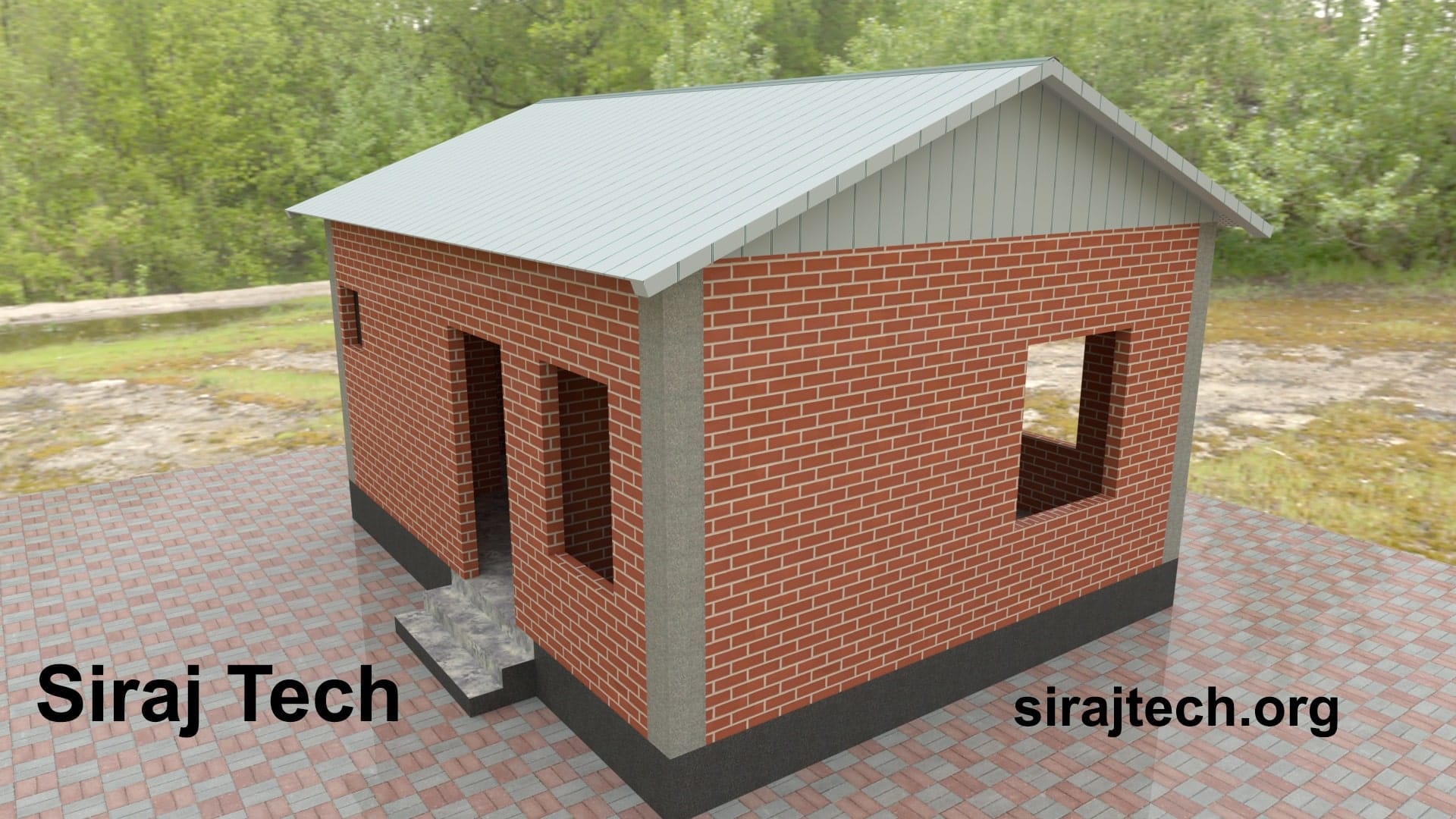 Small house design in Bangladesh - দুই রুমের বাড়ির নকশা - SIRAJ TECH