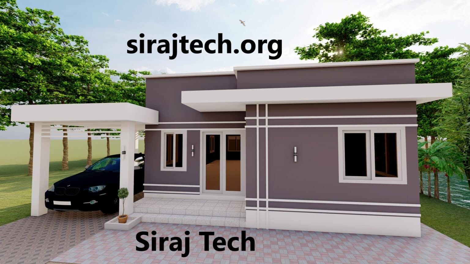 Bangladeshi house design - তিন রুমের বাড়ির ডিজাইন - SIRAJ TECH