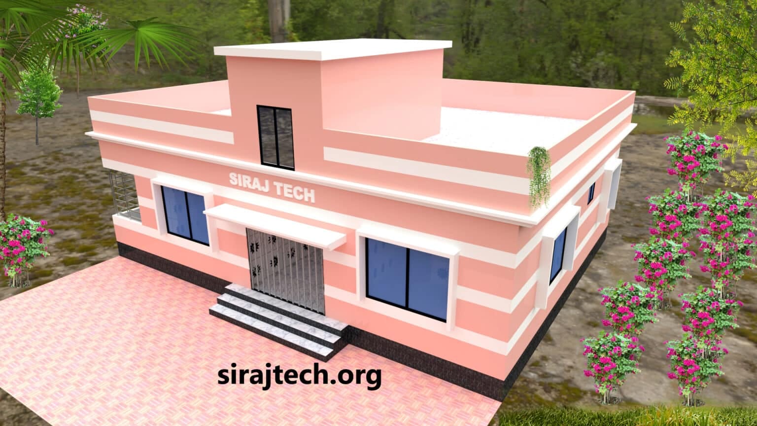 Design of house in Bangladesh - তিন রুমের গ্রামের বাড়ির ডিজাইন ও খরচ