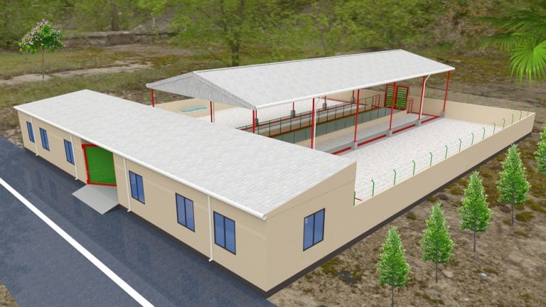 Cattle shed design and plans at Faridpur - গরুর শেড ডিজাইন ও খরচ