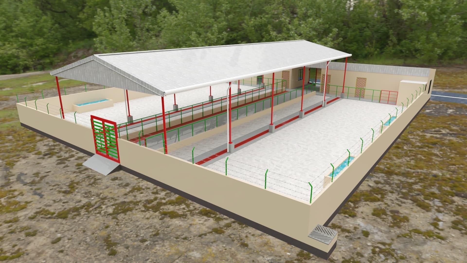 Cattle shed design and plans at Faridpur - গরুর শেড ডিজাইন ও খরচ