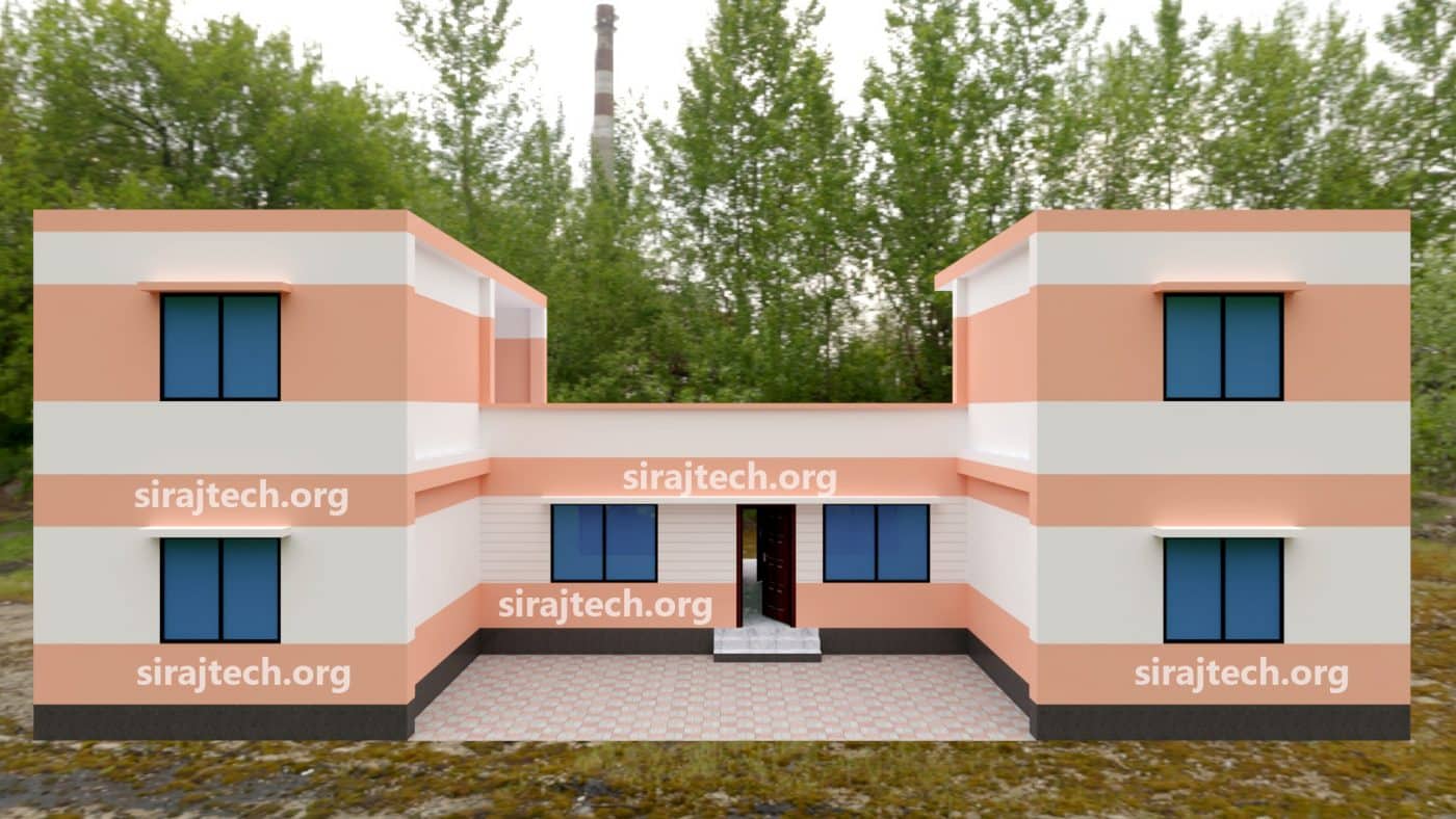 U Shaped 2 Story House Plans | দোতলা বাড়ির আধুনিক ডিজাইন