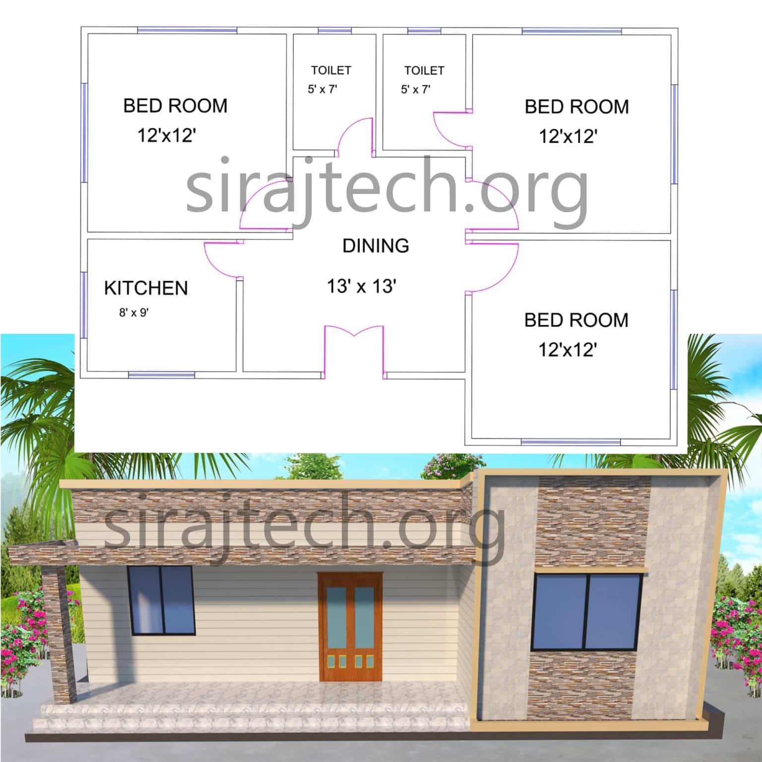 Low price house design - ছোট বাড়ির ডিজাইন - SIRAJ TECH