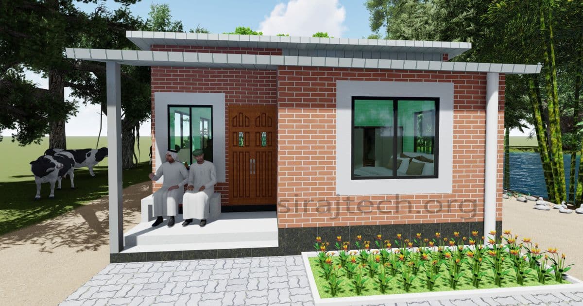 Low cost 2 bedroom house plan - টিনশেড বাড়ির - SIRAJ TECH