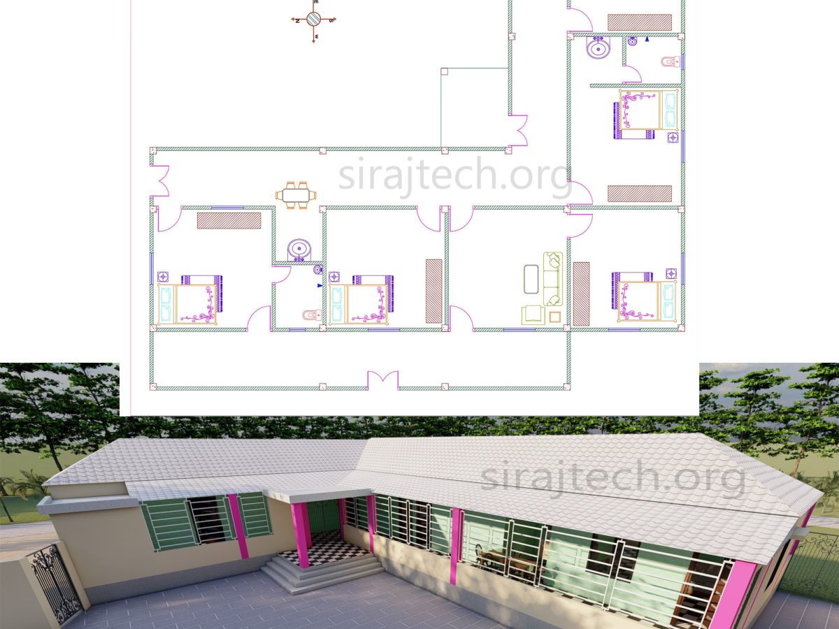 L Shaped Ranch House Plans Popular