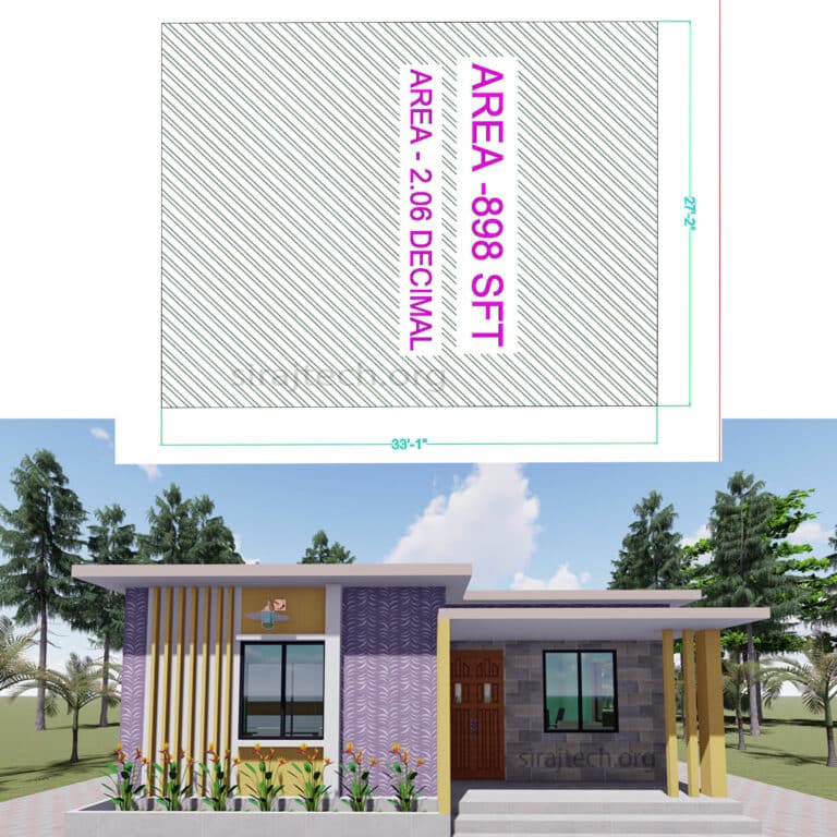 Modern two bedroom house plans - স্বপ্নের বাড়ির - SIRAJ TECH