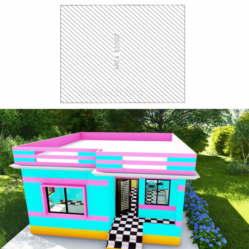 L type house front design - এল শেপ বাড়ির ডিজাইন - SIRAJ TECH