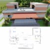 Two story u shaped house plans - দোতলা আধুনিক - SIRAJ TECH