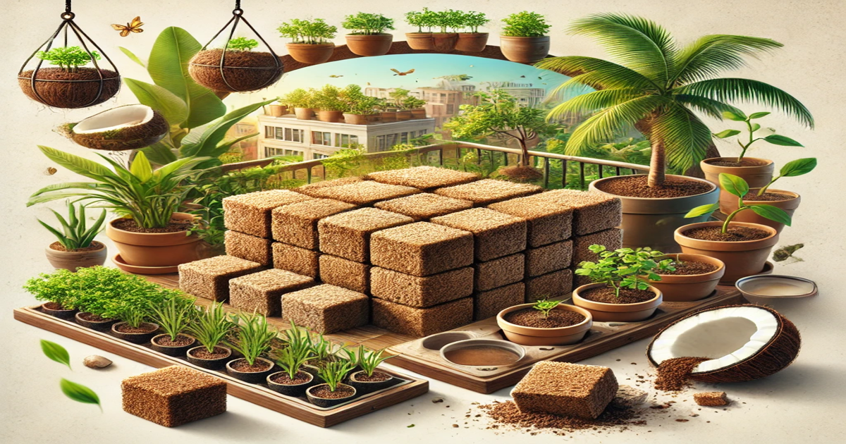Coco Peat for Gardening - Best for Hydroponics & Organic Farming